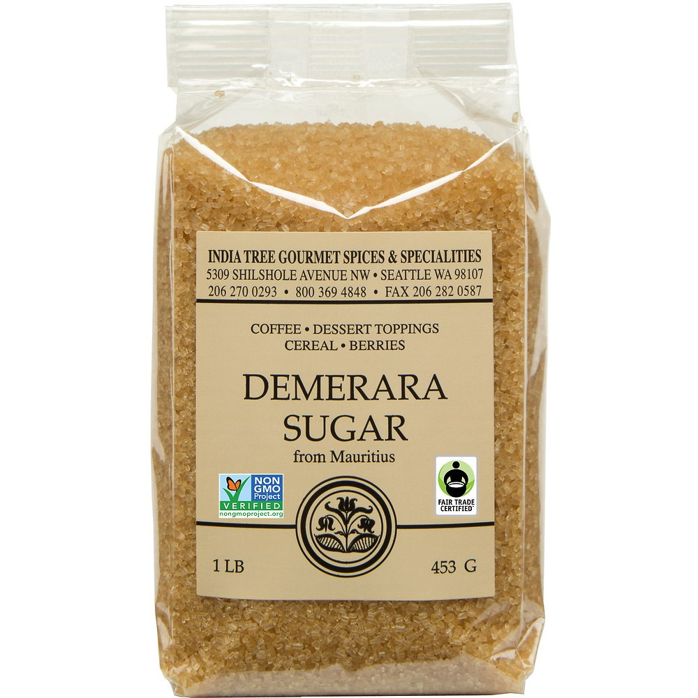 India Tree Demerara Sugar 1 lb. - Prestogeorge Coffee & Tea