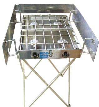 Partner Steel Fire Pan with Grill - Tuff River Stuff