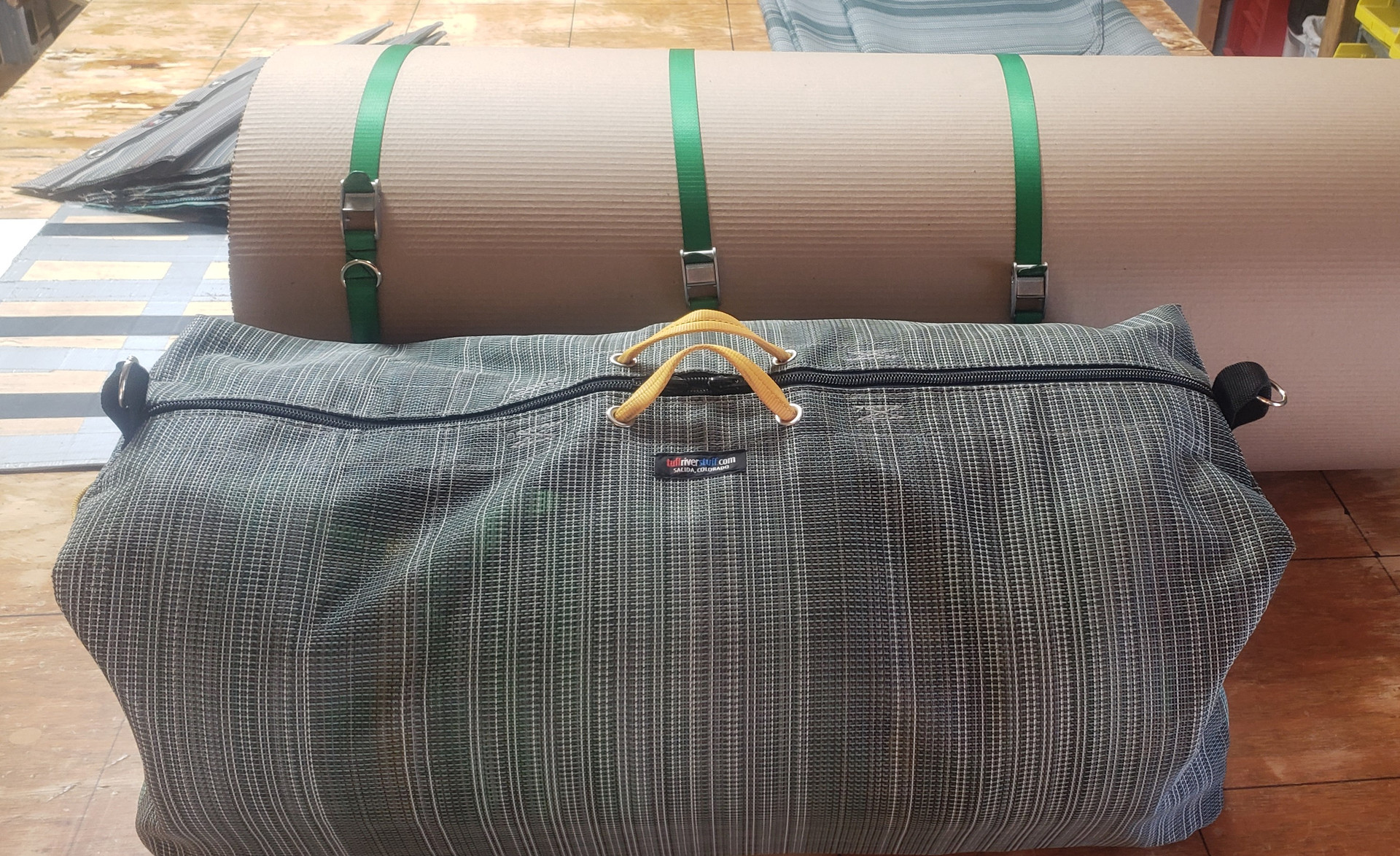 Mesh Raft Saddle Bag - Thwart Bag - Tuff River Stuff