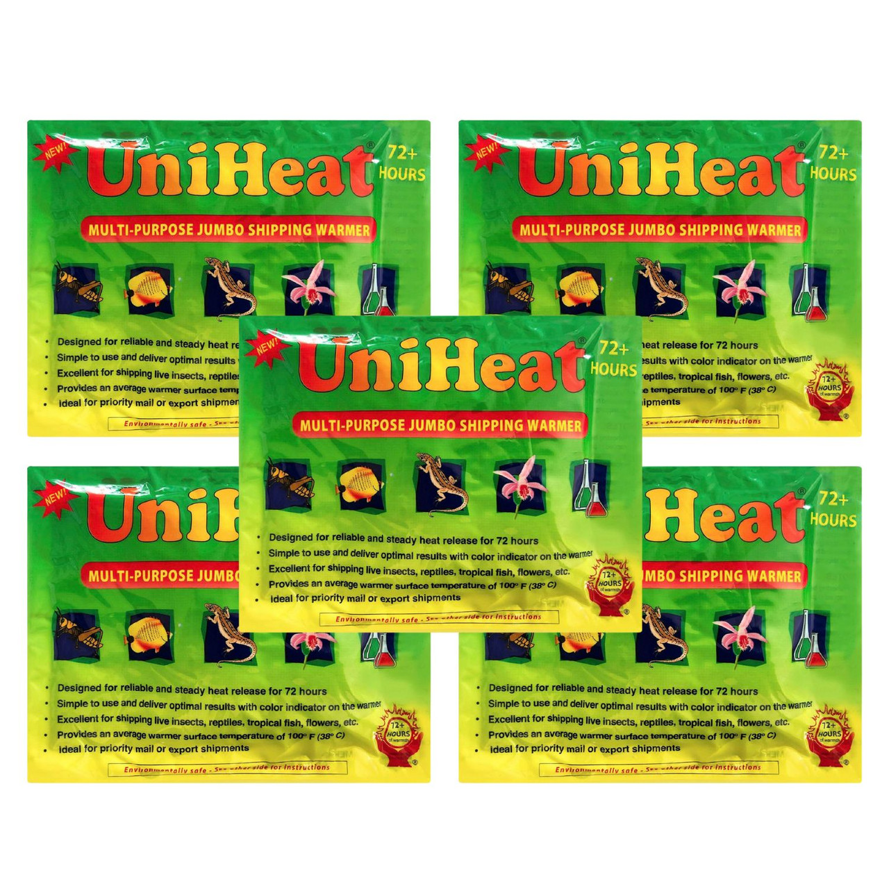 UniHeat 72 Hour Shipping Warmer (5 Pack) – Heat Pack for Pets & Plants