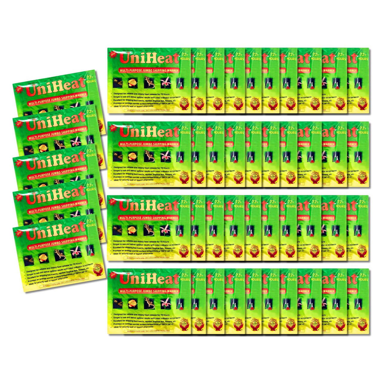 UniHeat 72 Hour Shipping Warmer (45 Pack) – 72hr Heat Packs