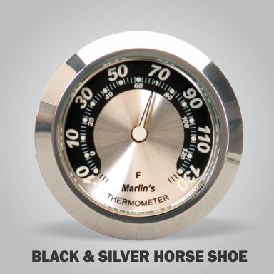 Marlin's Chrome Motorcycle Thermometer Talon Motorcycle Handlebar Mount ...