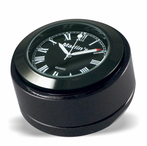 Marlin's Limited Edition Gloss Black Motorcycle Clock for Harley ...