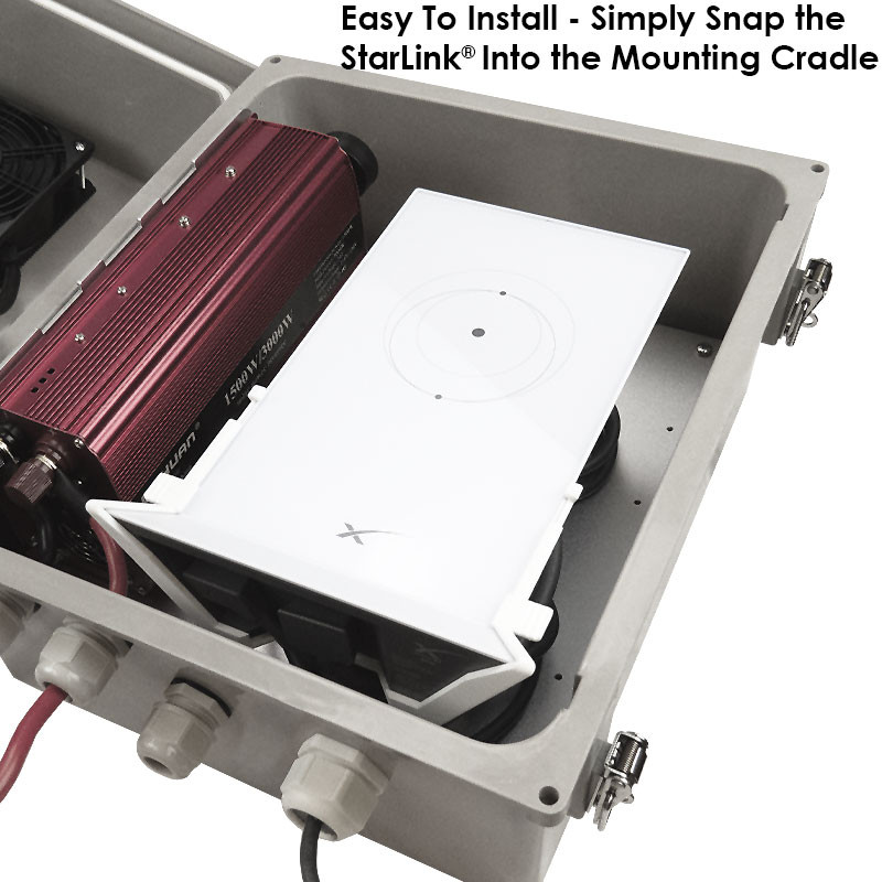 Fiberglass | Weatherproof | Enclosure | for | Starlink® | Satellite ...