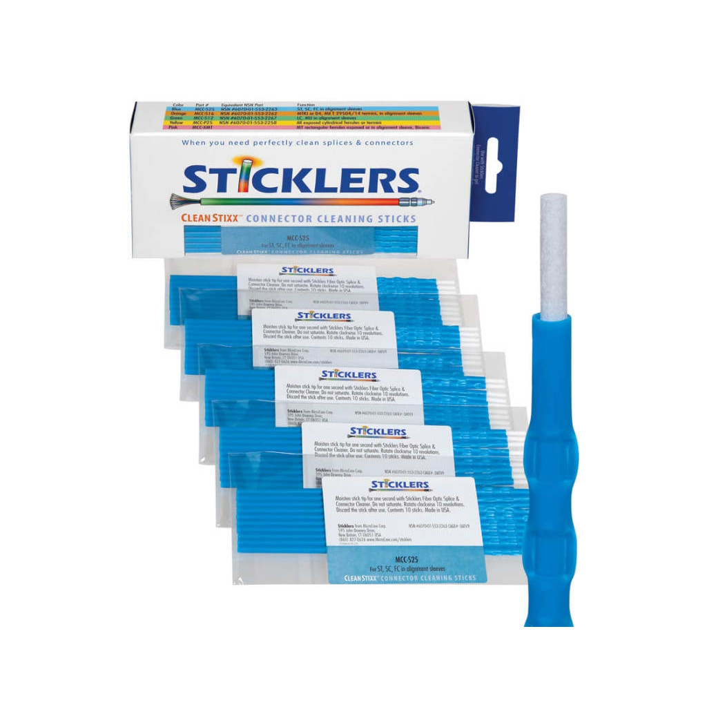Sticklers | MCC-S12 | 1.25mm | CleanStixx | Fiber | Optic | Cleaning ...