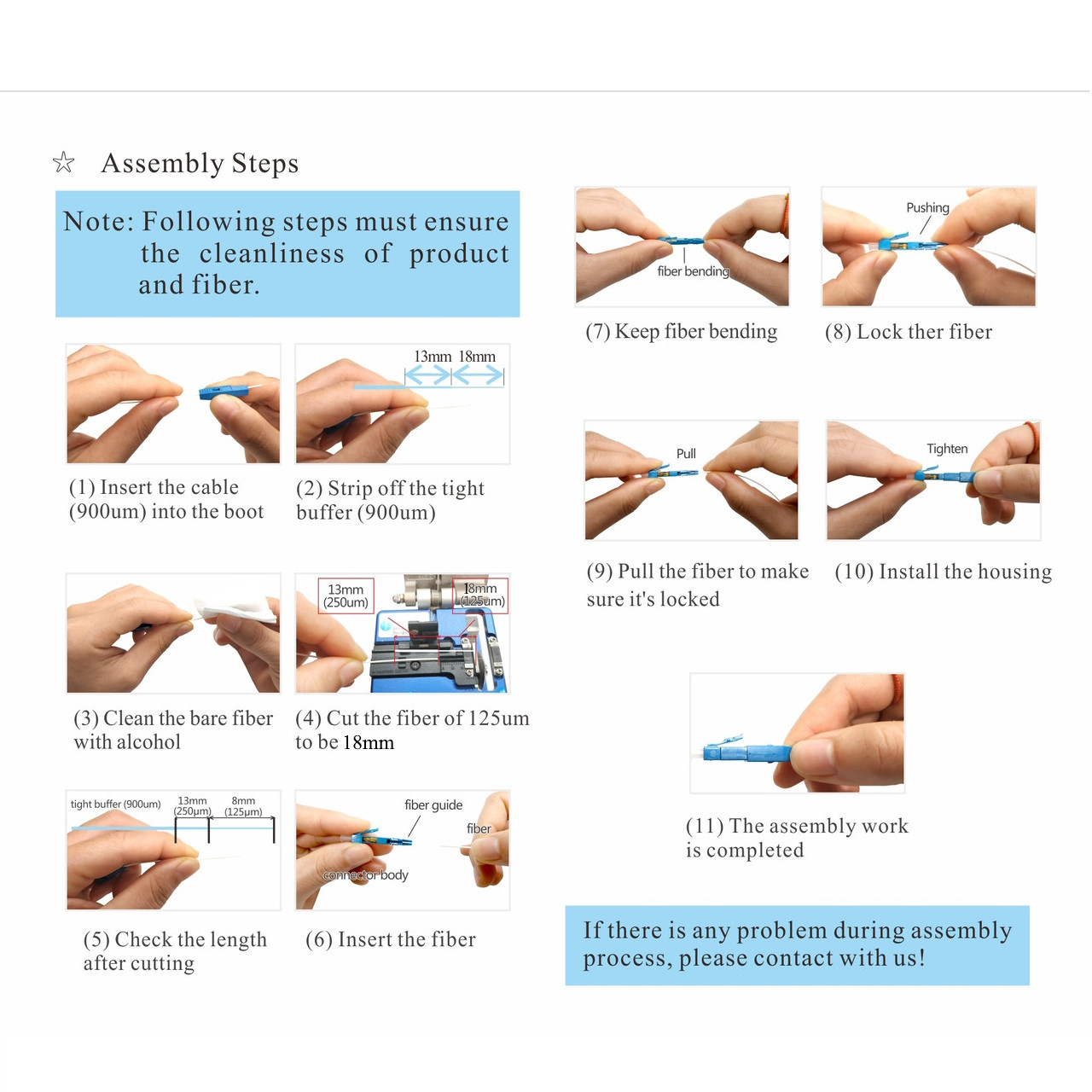 LC | QuickFiber | Connector | Single-mode | 900um | Fiber | Terminator ...