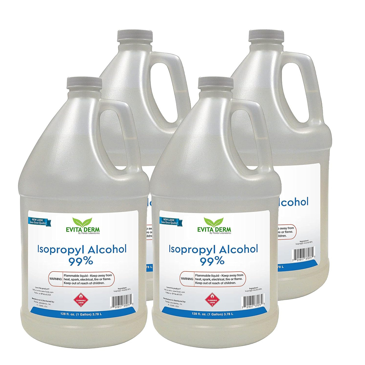 Isopropyl | Alcohol | Grade | 99% | Anhydrous | 4 | Gallon