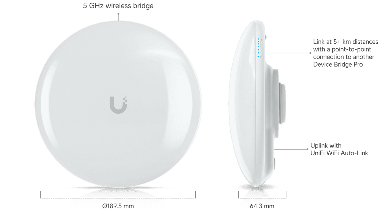 Ubiquiti | 5GHz | Device | Bridge | Pro | 5 | GHz | Bridge