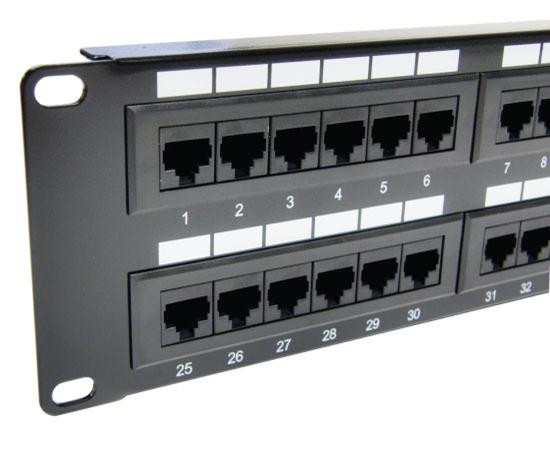 48 Port Category 5E Horizontal Patch Panel
