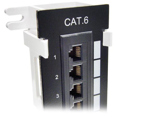 12 Port Category 6 Vertical Patch Panel
