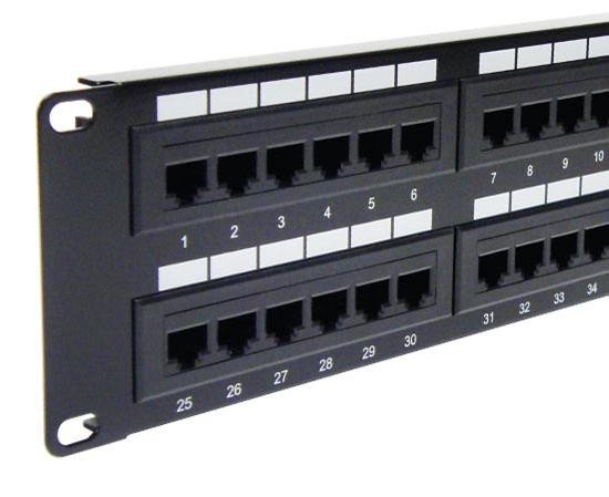 48 Port Category 6 Horizontal 19" Patch Panel
