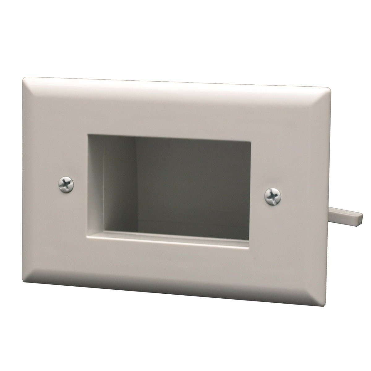 313-209WH Bulk Wire Easy Mount Low Voltage Cable Plate