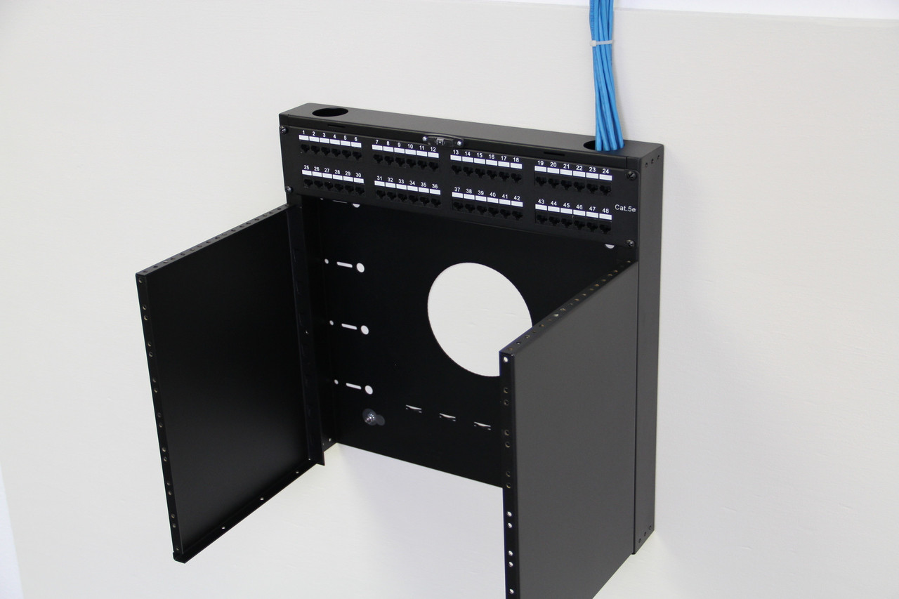 MRQ100V08 MINIRAQ 8U Vertical Wall Mount Rack System