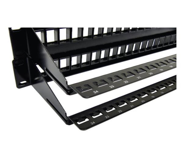 48 Port Cat 6A 2U Snap In Jack Patch Panel