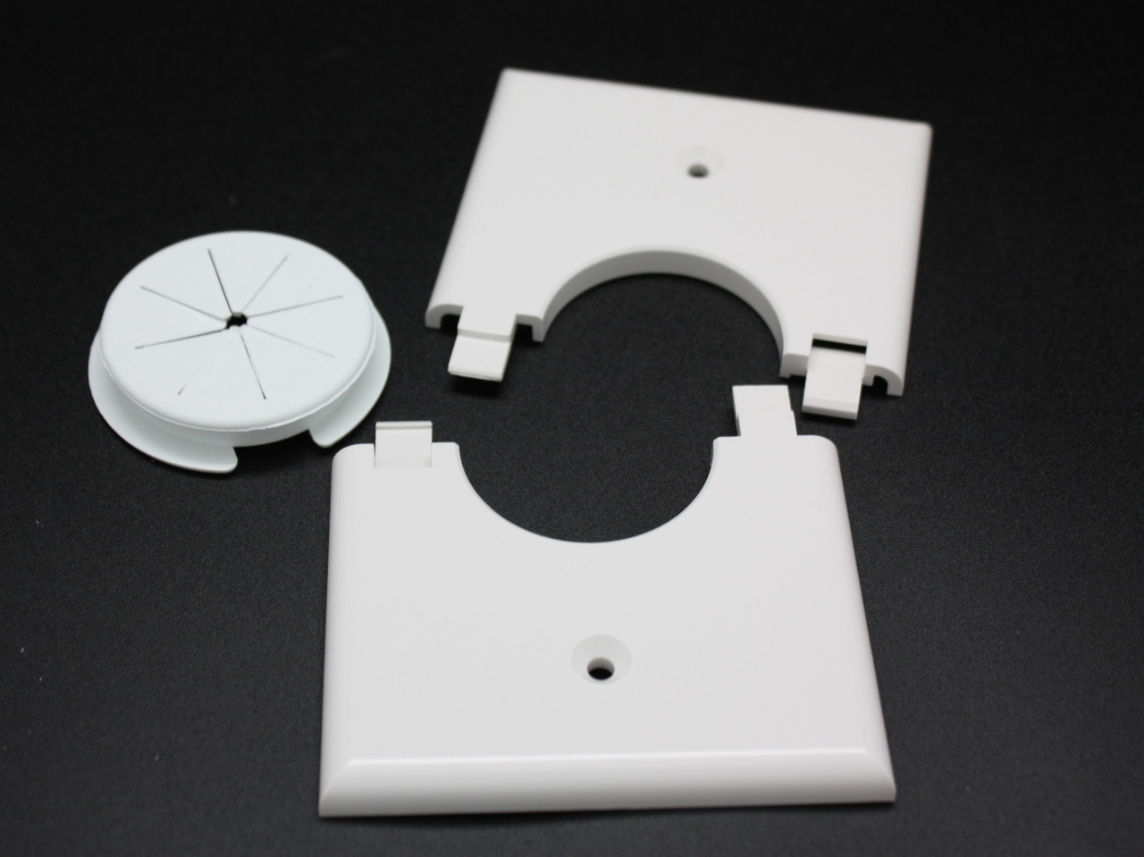 Single | Gang | Bulk | Wire | Split | Plate | with | Grommet