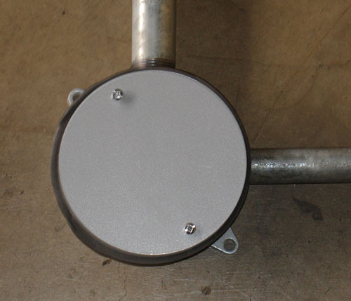 Blank 4" Round Metal Weatherproof Cover