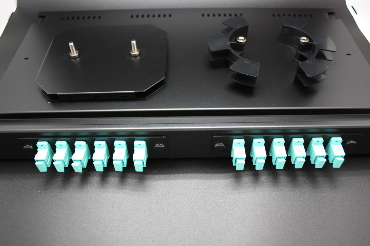 12 | Port | Rack | Mount | Fiber | Enclosure | Pre-Loaded | with | SC ...