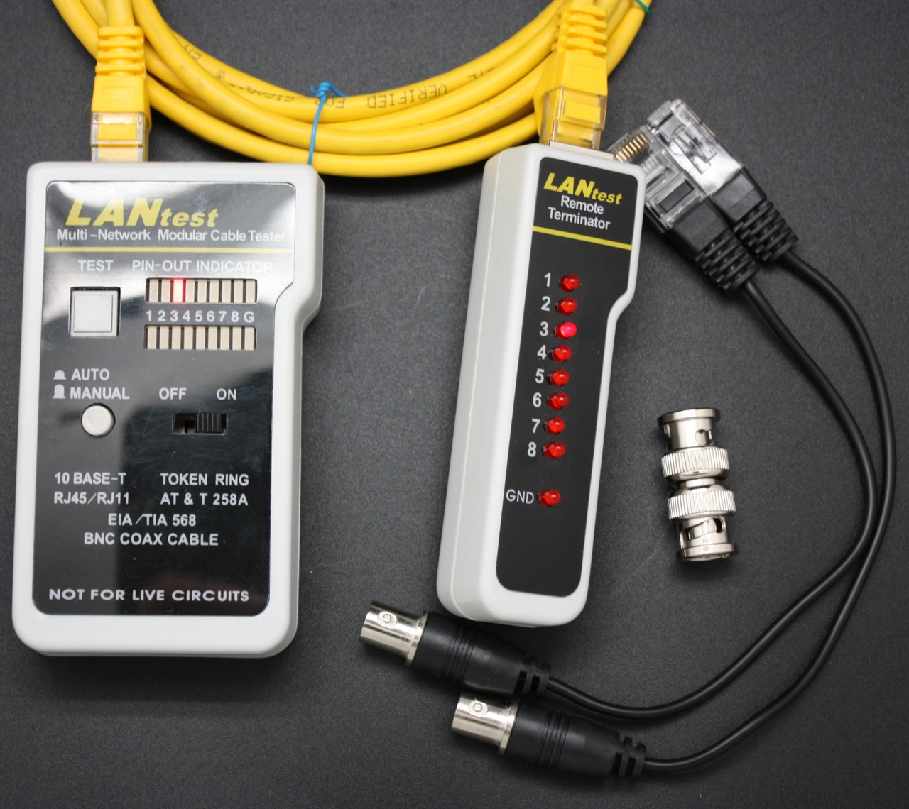 Network Cable Tester Patch Cords Pin to Pin Test