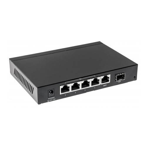 Intellinet 561174 5 Port Gigabit POE+ Switch with SFP Port