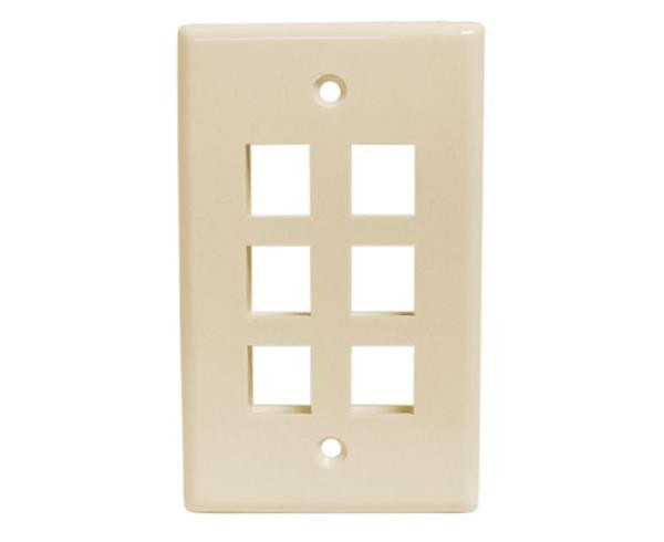6 Port Keystone Plate