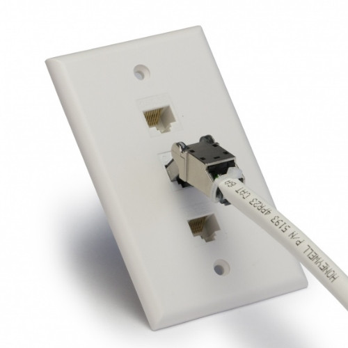Platinum 106230 CAT6A Modular Shielded Flex Connector Tooless Installation