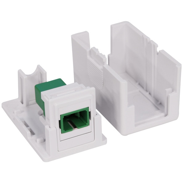SC/APC | 610-700WH | Simplex | Fiber | Surface | Mount | Box | White