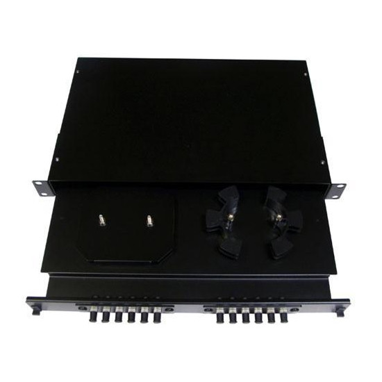 12 | Port | Rack | Mount | Fiber | Enclosure | Pre-Loaded | with | ST ...