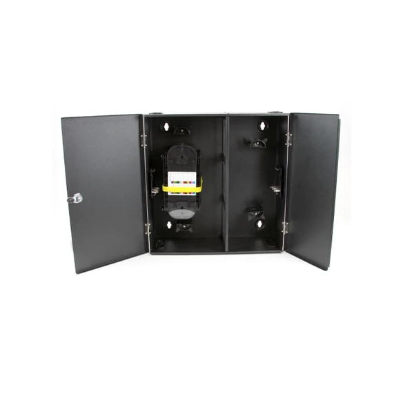 144LC | SM | Fiber | 12 | Panel | Wall | Enclosure | Locking | Splice ...