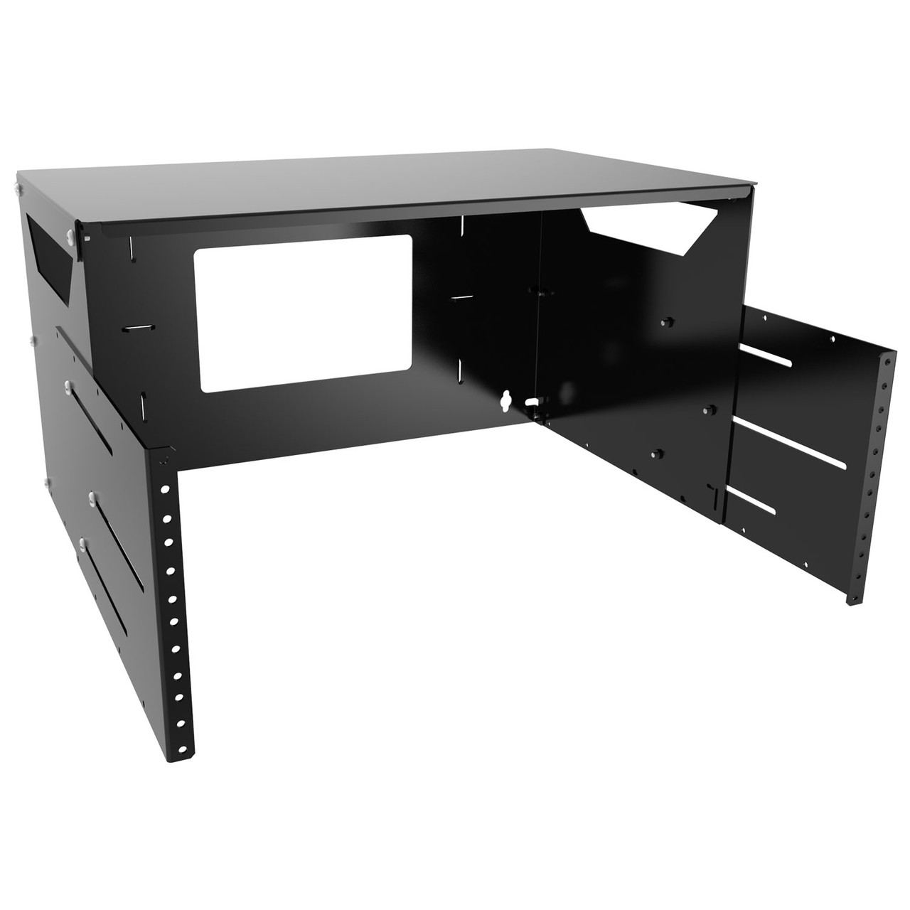 Hammond | APBS194UBK | Adjustable | Depth | Wall | Rack | with | Built ...
