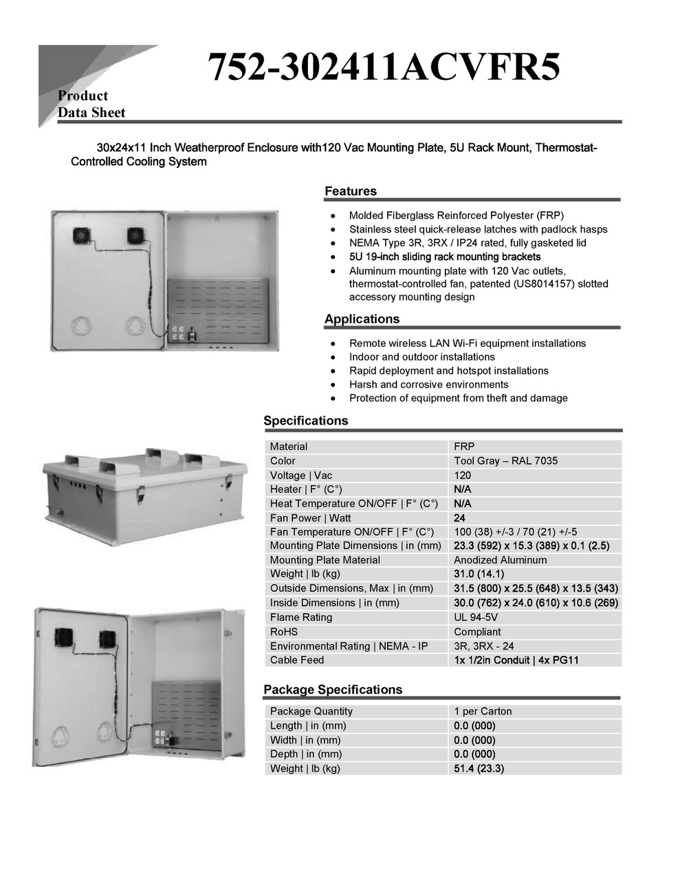 NEMA | 30x24x11 | NEMA | 4X | Enclosure | Fiberglass | FRP | Aluminum ...