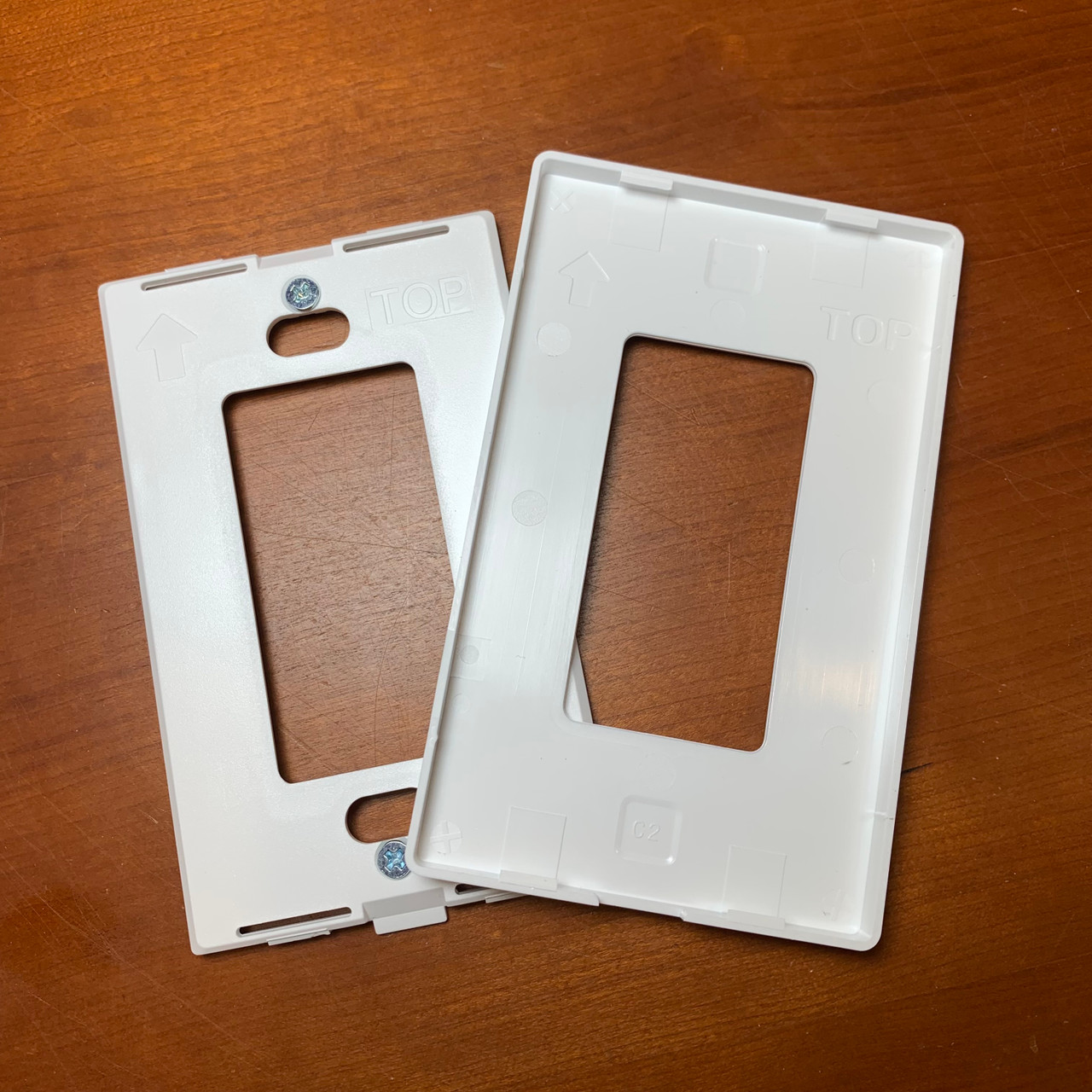 Decora | No | Screw | Snap | on | Face | Plate | Single | Gang | White