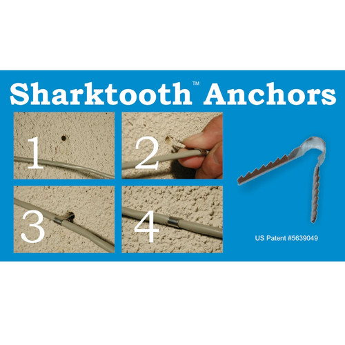 1/4" | Sharktooth | Anchor | 100/Jar