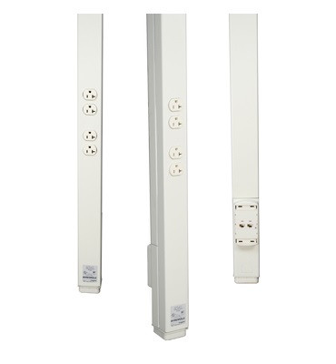 Wiremold | Tele-Power | Pole | Two | Duplex | Receptacles | with | Data ...