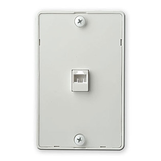 Telephone | Wall | Phone | Mounting | Plate | 6P4C | White