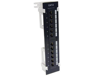 12 Port Category 6 Vertical Patch Panel