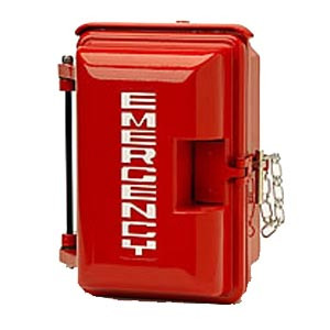 Cast | aluminum | weatherproof | enclosure | with | EMERGENCY | on ...