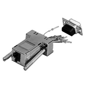 Female DE9 (DB9) to 6P6C Modular Jack RJ12