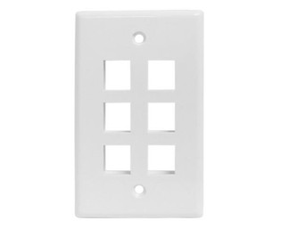 6 Port Keystone Plate