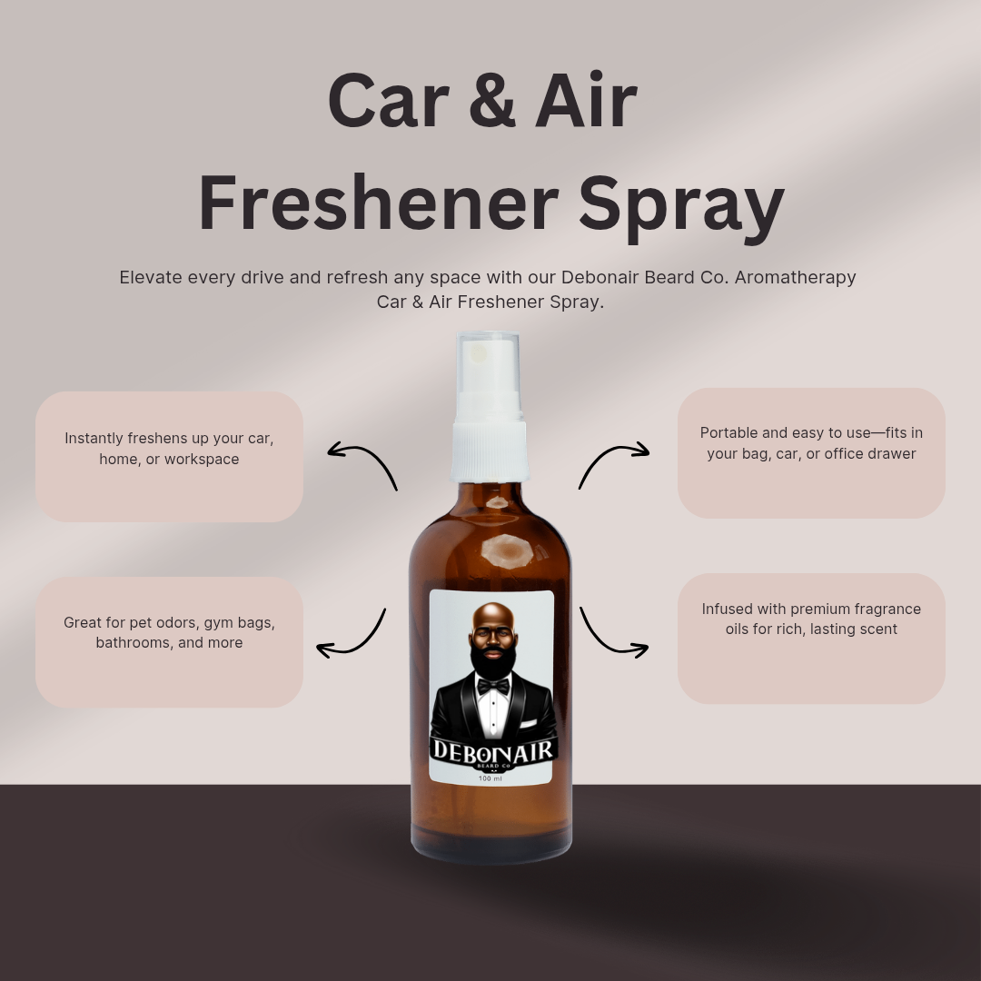 Premium Aromatherapy Car & Air Freshener Spray – Debonair Beard Co.