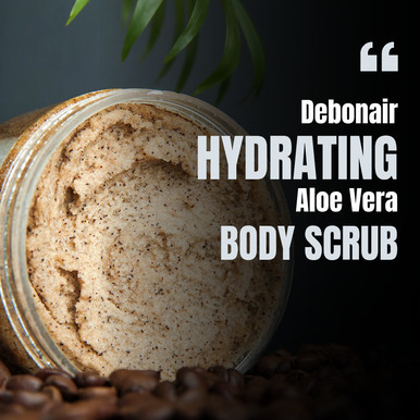 Hydrating Aloe Vera Sugar Scrub | Natural Body Exfoliator with Argan Oil
