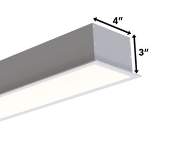 4 Inch Wide Flush Mount Recessed Linear High Output Architectural LED ...