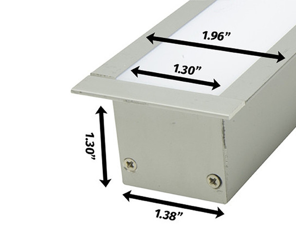 Architectural 1 inch Linear Recessed LED Linear Light LVLBY Tailor made ...