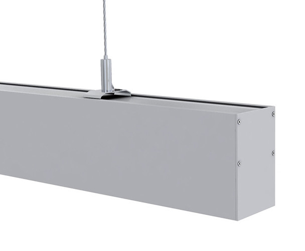 2" x 3" Modern High Output Linear Suspended LED Light Fixture With ...