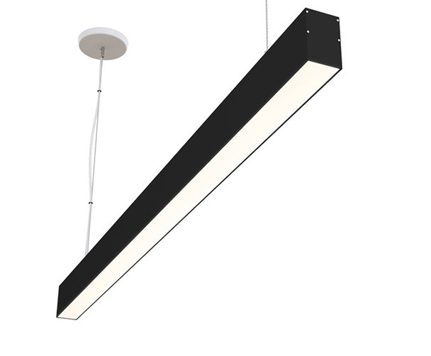 2" x 3" Modern High Output Linear Suspended LED Light Fixture With ...