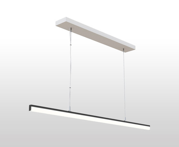 0.8" x 1.4" Slim Suspended Linear LED Light Fixture LVLBPH