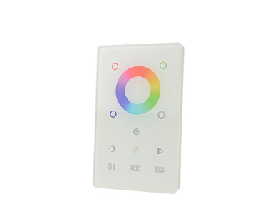 Glass Touch Panel DMX Controller Single Zone for RGBW and RGB LED Strips
