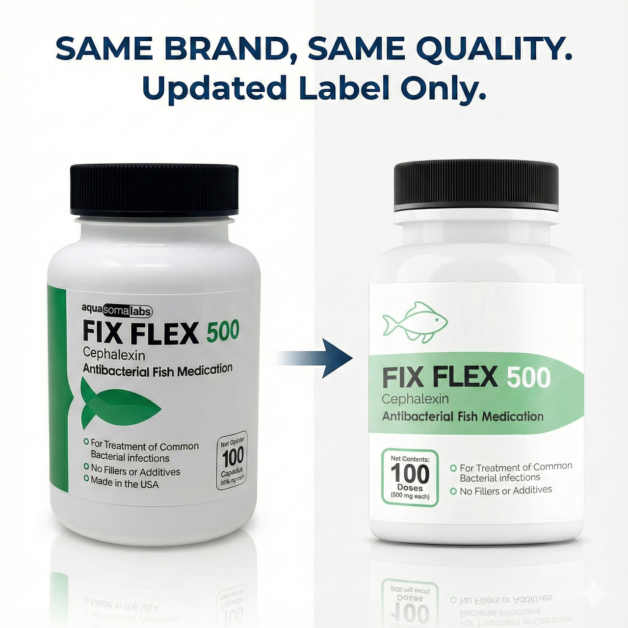 Fish Flex Forte - Cephalexin 500 mg 100 count – Powerful Antibiotic