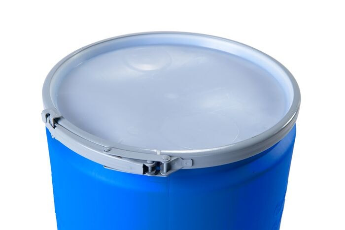 EAGLE 14 Gallon, Metal Lever-Lock, Lab Pack Open Head Plastic Barrel ...
