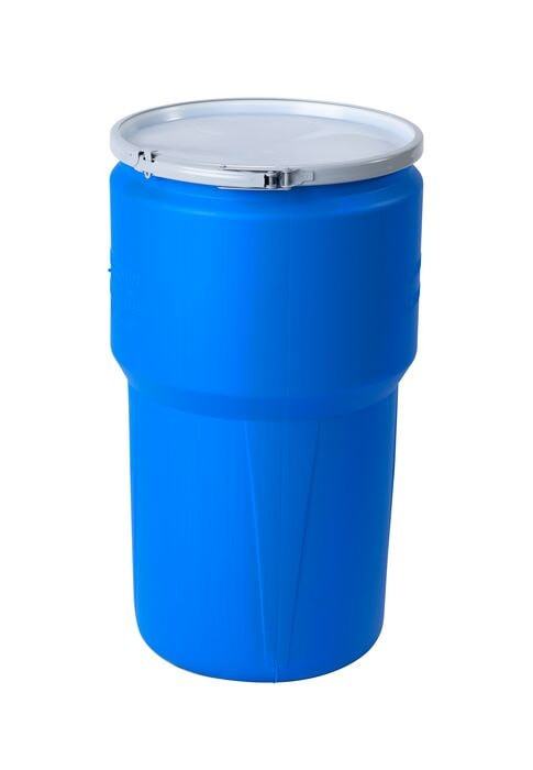 EAGLE 14 Gallon, Metal Lever-Lock, Lab Pack Open Head Plastic Barrel ...