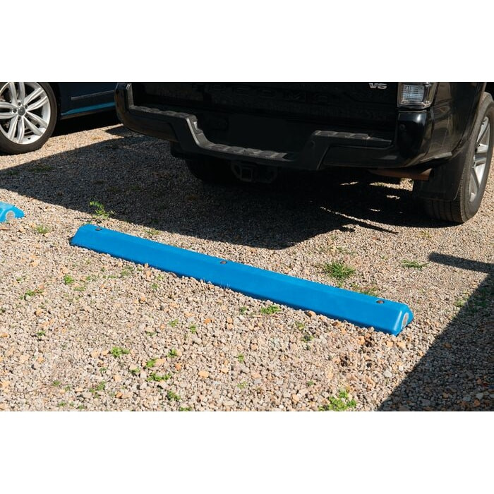 EAGLE 8"W x 72"L x 4"H, Plastic Protective Parking Stop, Anchor Kit ...